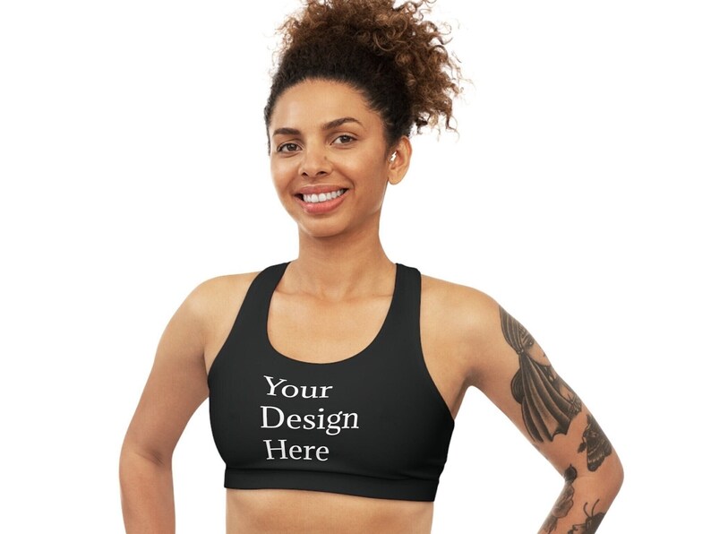 Custom Bra Custom Women's Sports Bra Make Your Own Sports Bra Custom ...