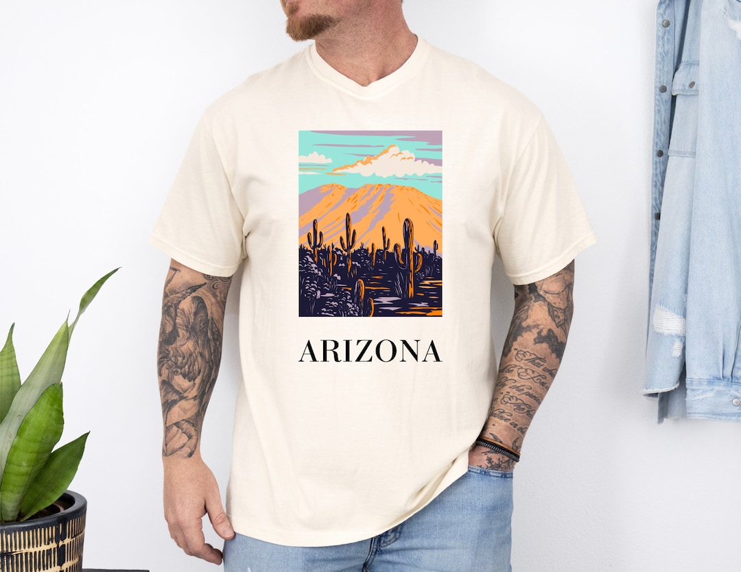 Arizona Shirt Arizona Desert Road Trip T-shirt Cactus Shirt Adventure ...