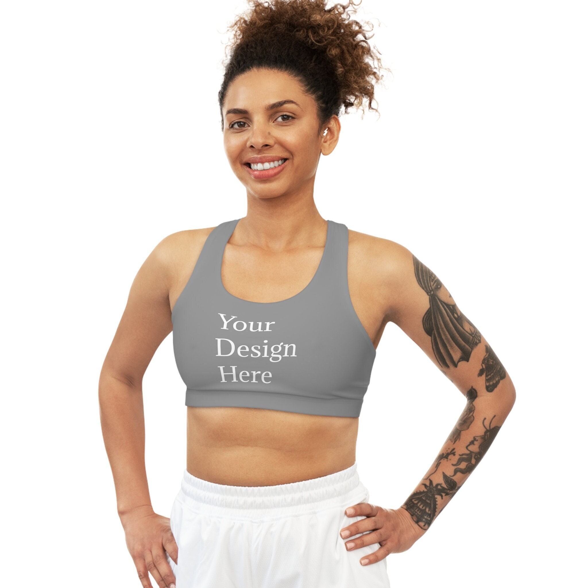 Custom Bra Custom Women's Sports Bra Make Your Own Sports Bra Custom ...