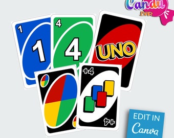 Uno Game Template, Uno Template, Canva Template, Uno Card Game Template ...