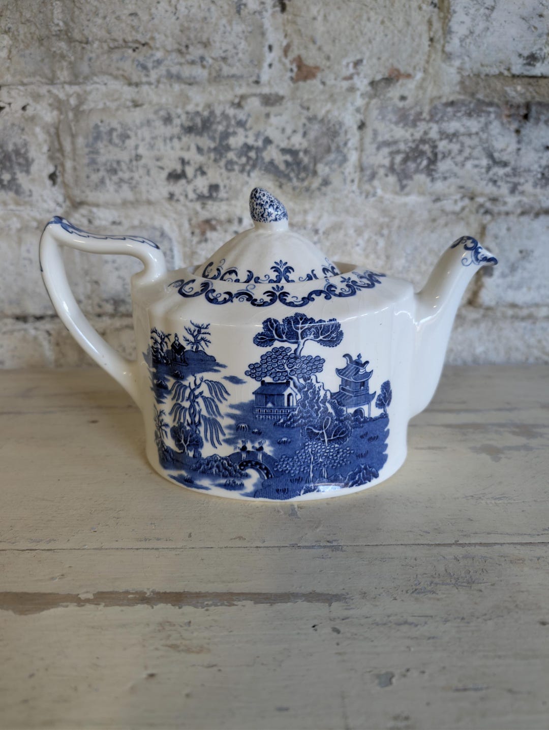 Mason’s Ringtons Teapot 70th Anniversary 1977–1987 | Blue Willow Style ...