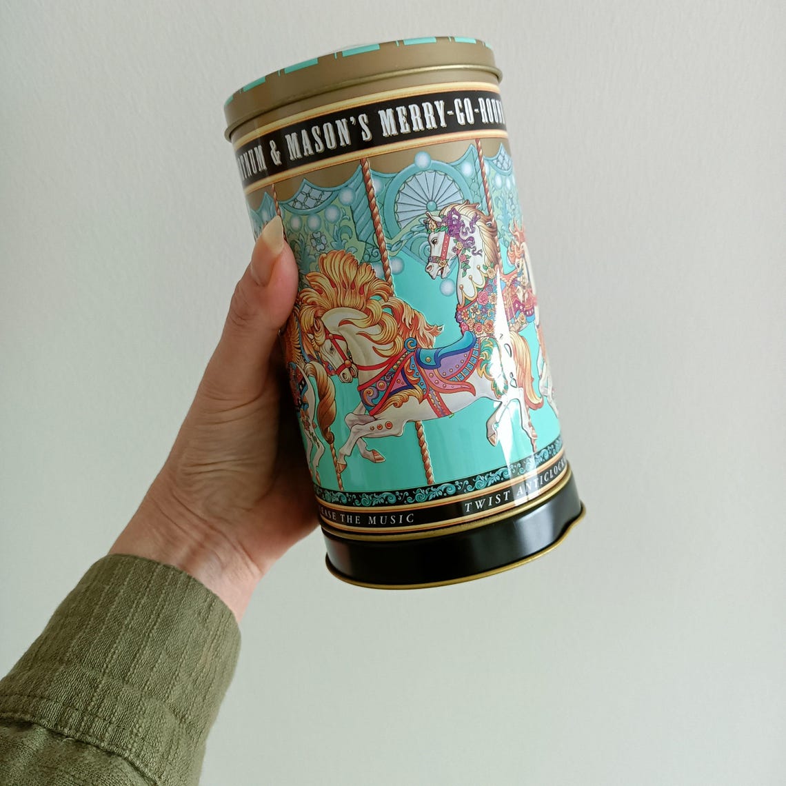 Vintage Musical Tin, Carousel Tin Storage: Fortnum & Mason's Merry Go ...