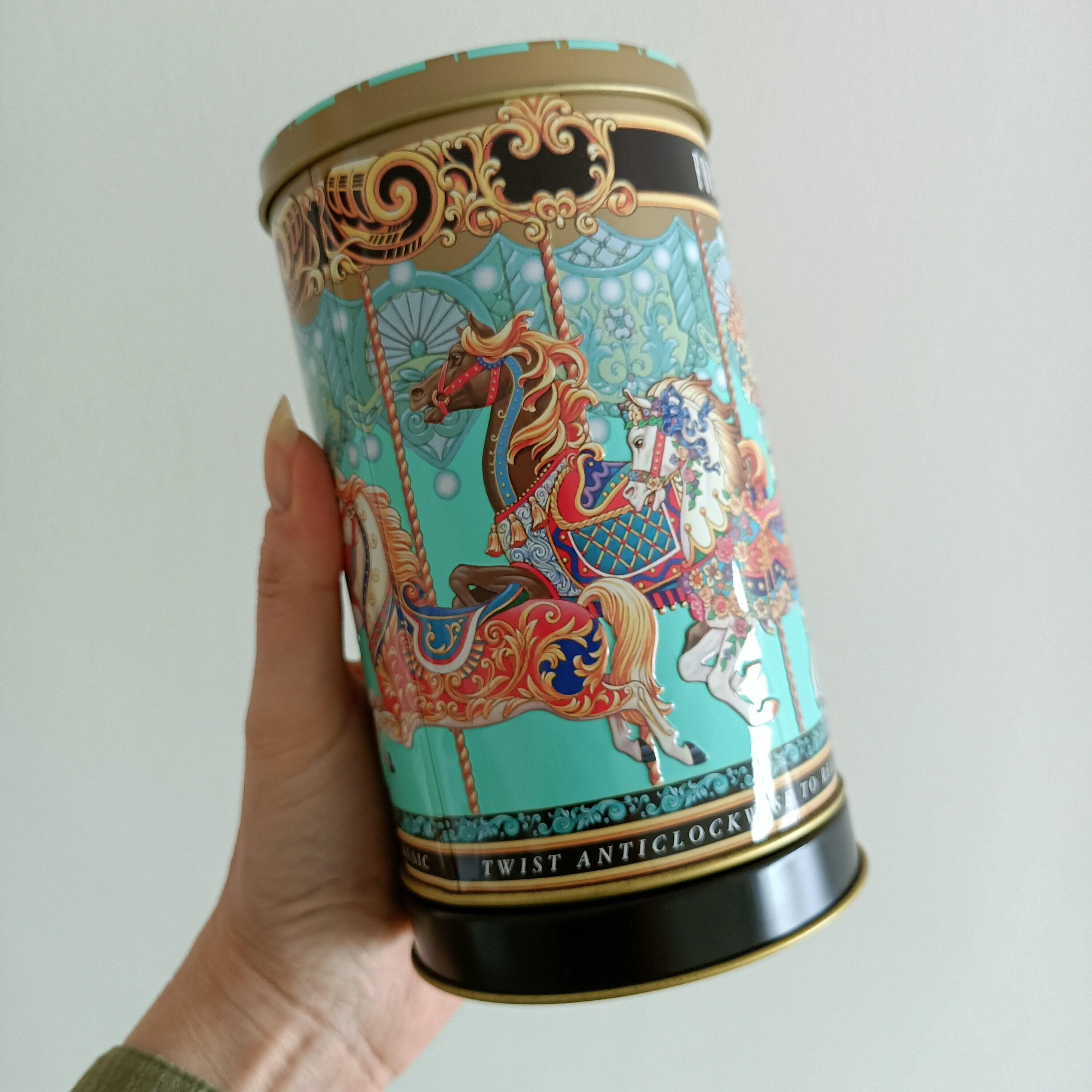 Vintage Musical Tin, Carousel Tin Storage: Fortnum & Mason's Merry Go ...