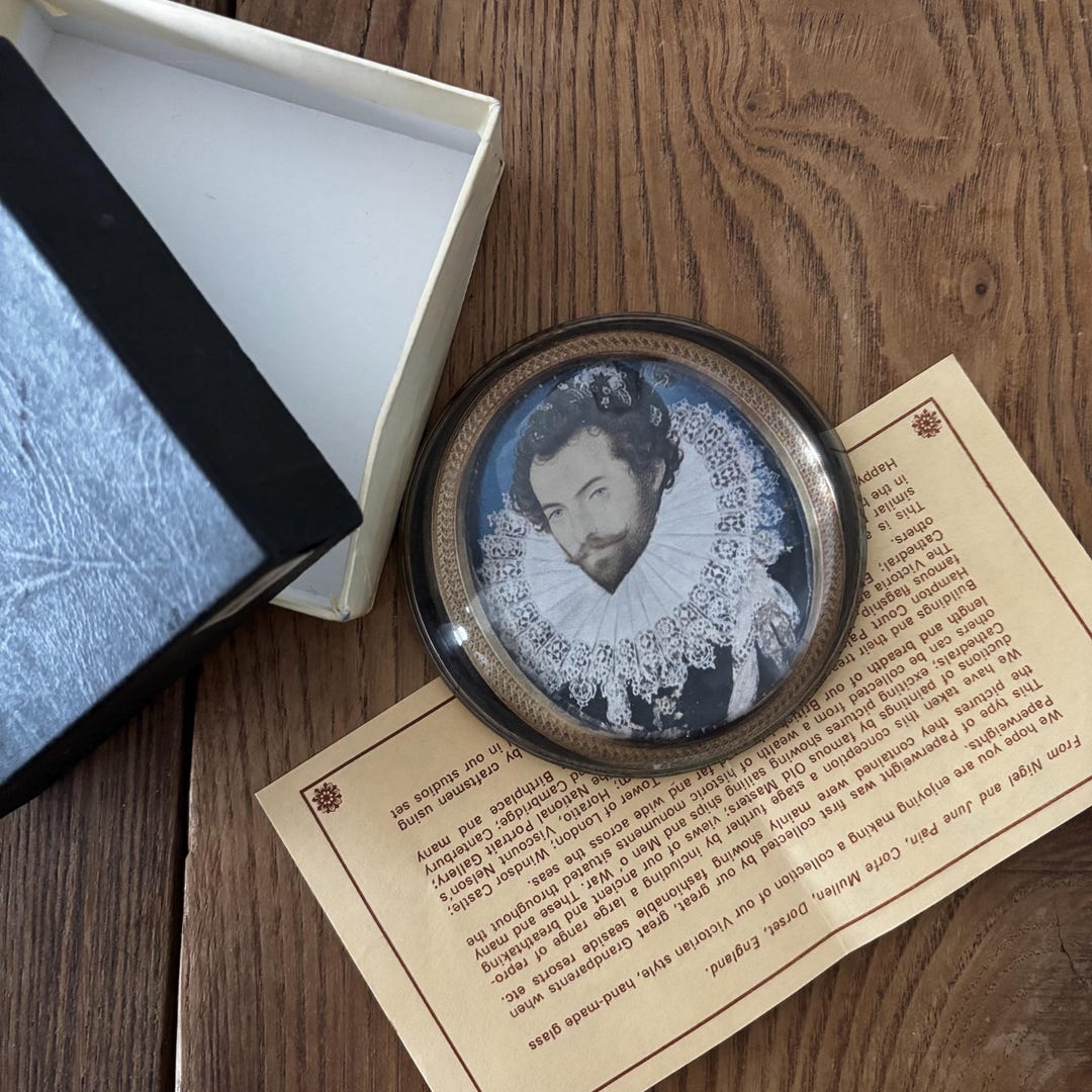 Sir Walter Raleigh Paperweight by Nigel & June Pain With Original Box ...