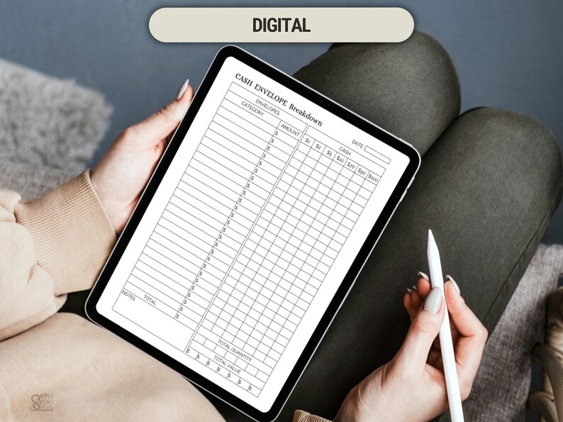 Cash Envelope Breakdown Printable: Budget Binder Insert (PDF & PNG) - Etsy