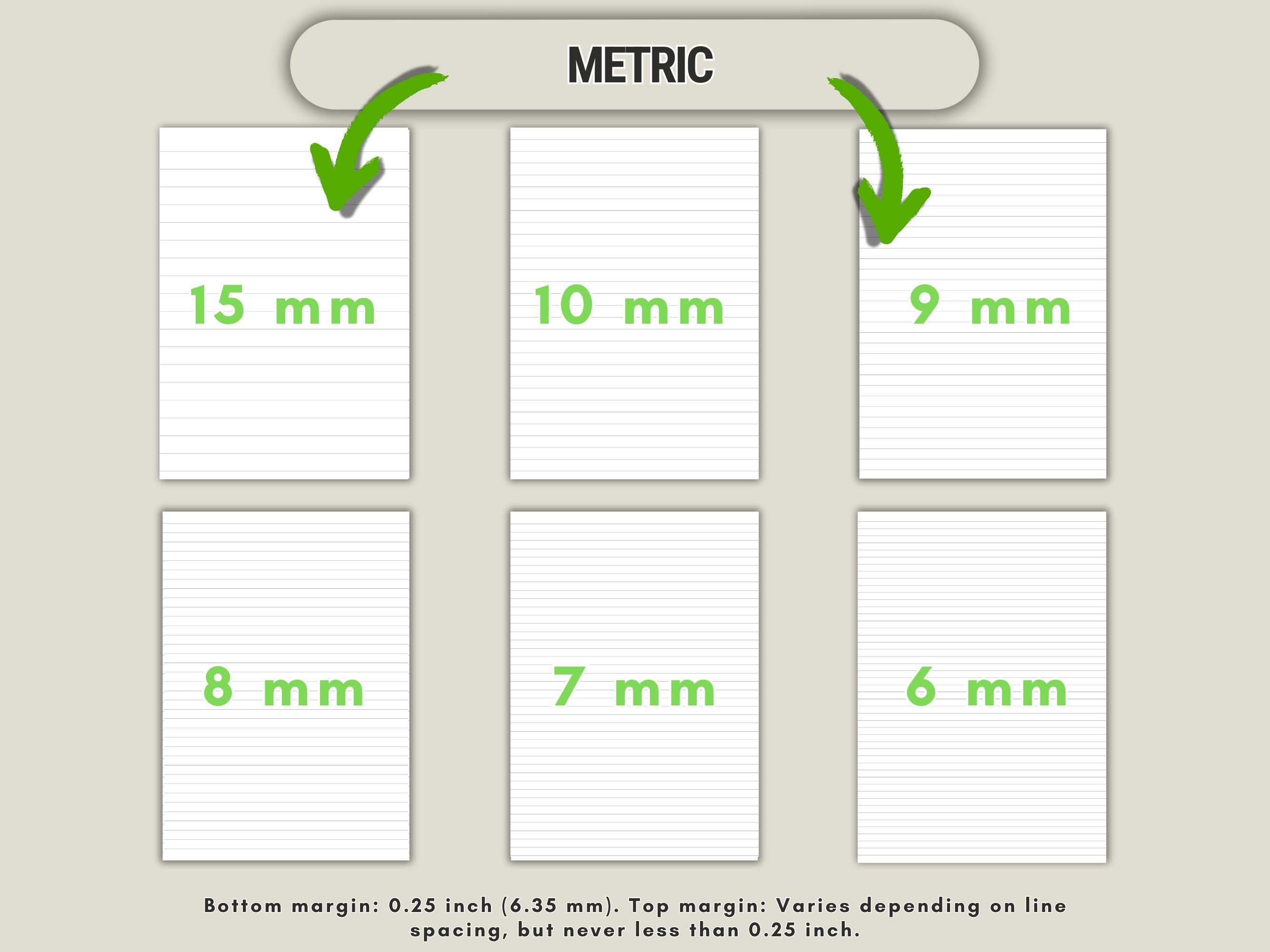 Printable Lined Paper Bundle: A4/a5/letter Sizes (PDF & PNG) - Etsy