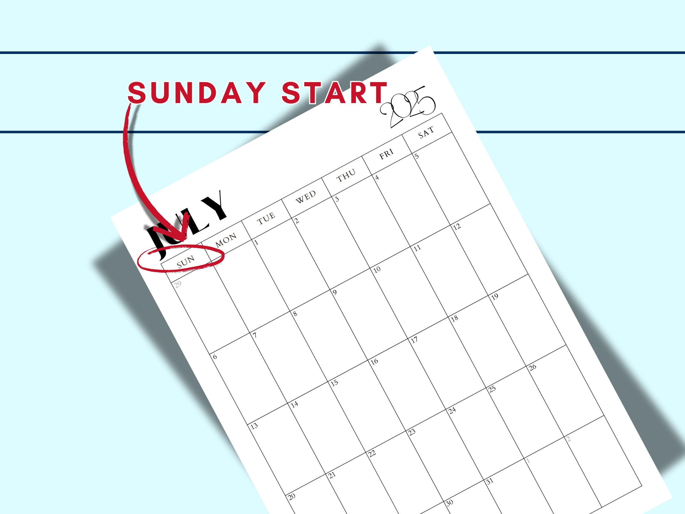Printable Calendar July 2024 – December 2025 | Monthly Planner 2024 ...
