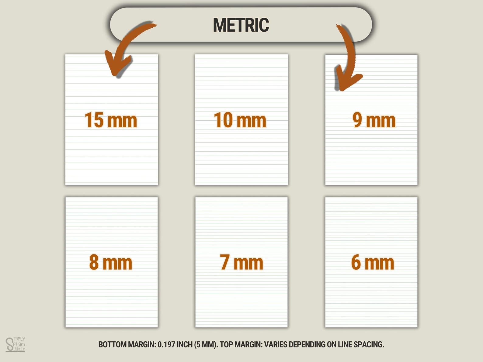 Printable Colored Lined Paper Set: A4/a5/letter Sizes (PDF) - Etsy