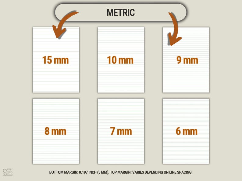 Printable Colored Lined Paper Set: A4/a5/letter Sizes (PDF) - Etsy