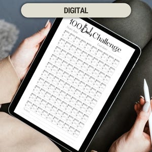 100 Book Reading Challenge Tracker: Printable Reading Journal (PDF ...