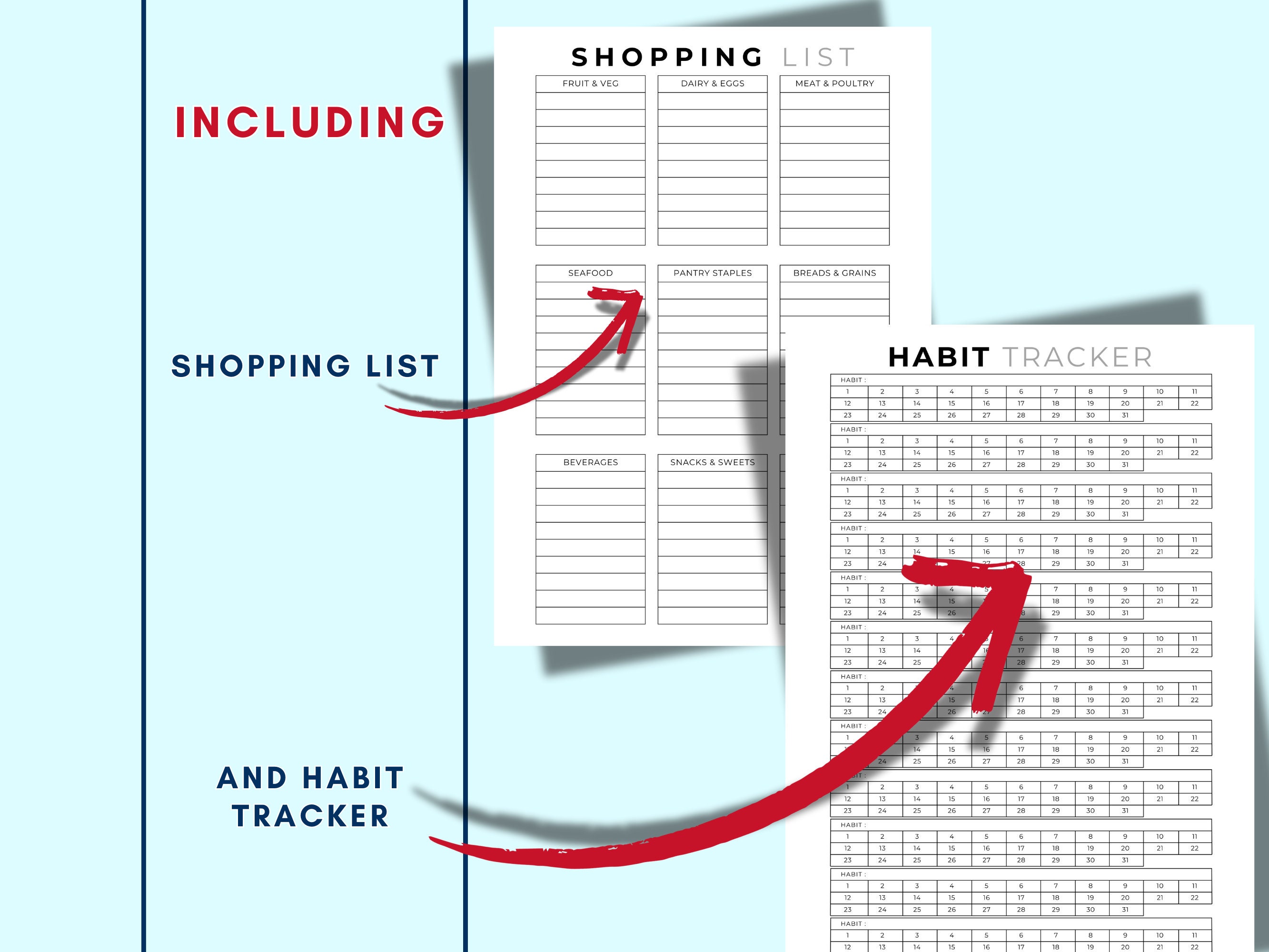 2025 Calendar & Planner Printable Bundle: Annual Year at a Glance ...