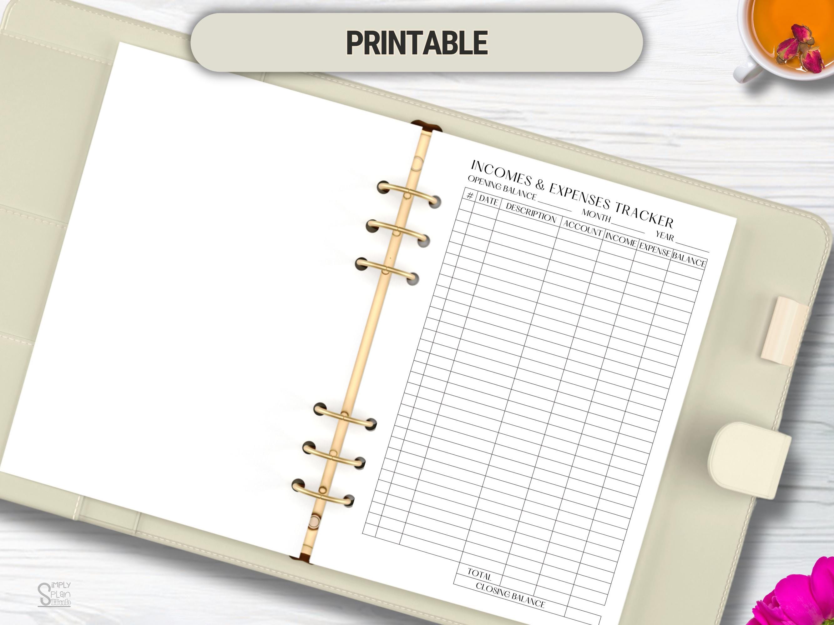 Income and Expenses Tracker Printable: Budget Planner (PDF/PNG) - Etsy