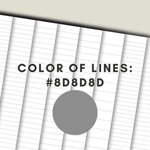 Printable Lined Paper Bundle: A4/a5/letter Sizes (PDF & PNG) - Etsy