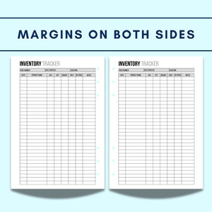 Printable Inventory Tracker for Small Business Stock Management Product ...