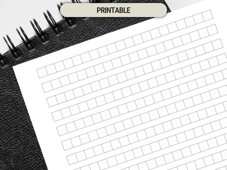 Hangul Writing Practice Paper: 10 Wongoji Grids (PDF & PNG) - Etsy