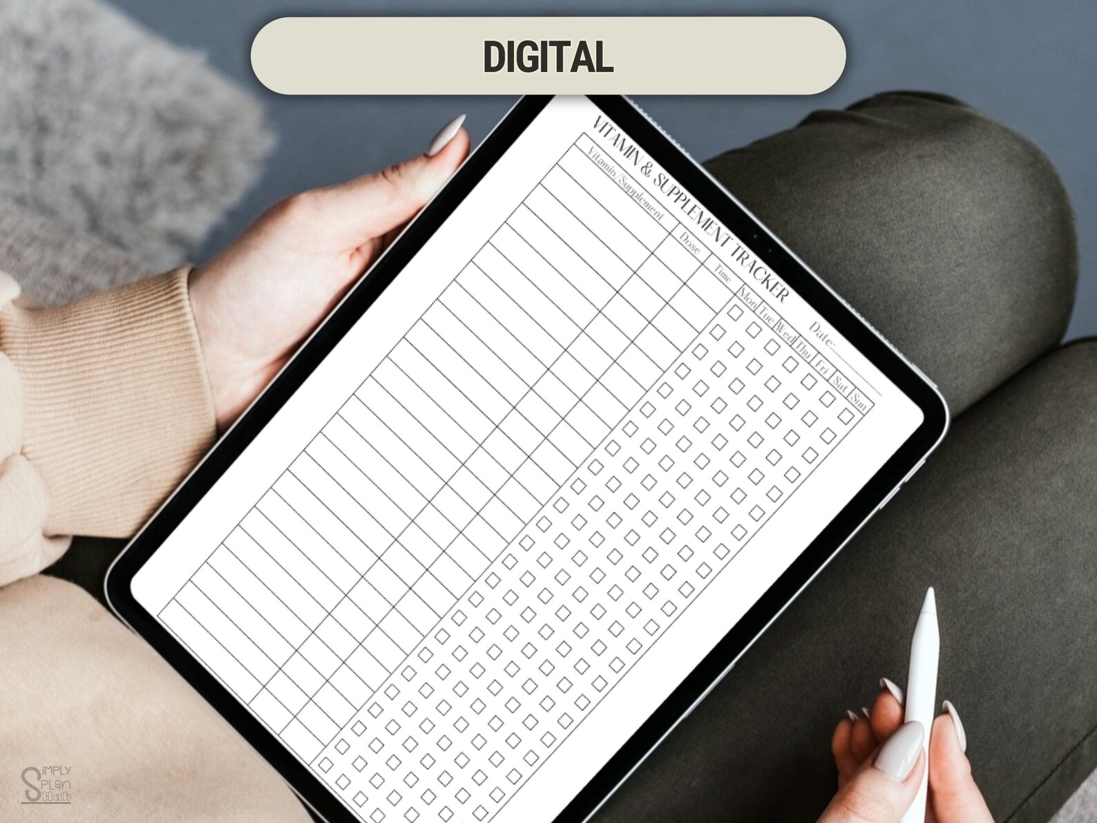 Weekly Vitamin & Supplement Tracker: Printable Health Planner (PDF) - Etsy