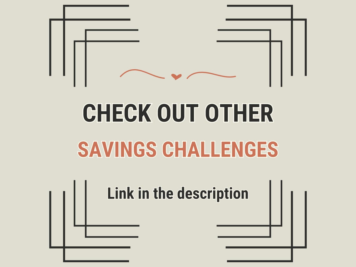 UK 50p Savings Challenge Tracker: British Pound Budget Planner (PDF ...