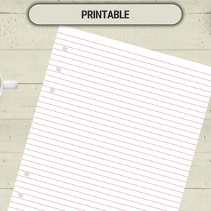 Printable Colored Lined Paper Set: A4/a5/letter Sizes (PDF) - Etsy