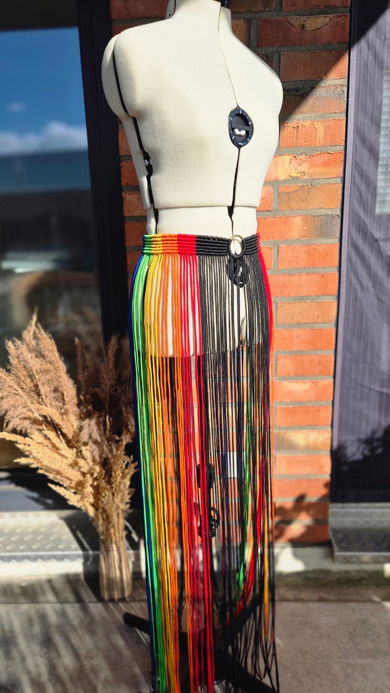 Pride Outfit, Festival Set, Festival Dress, Festival Outfit, Macrame ...