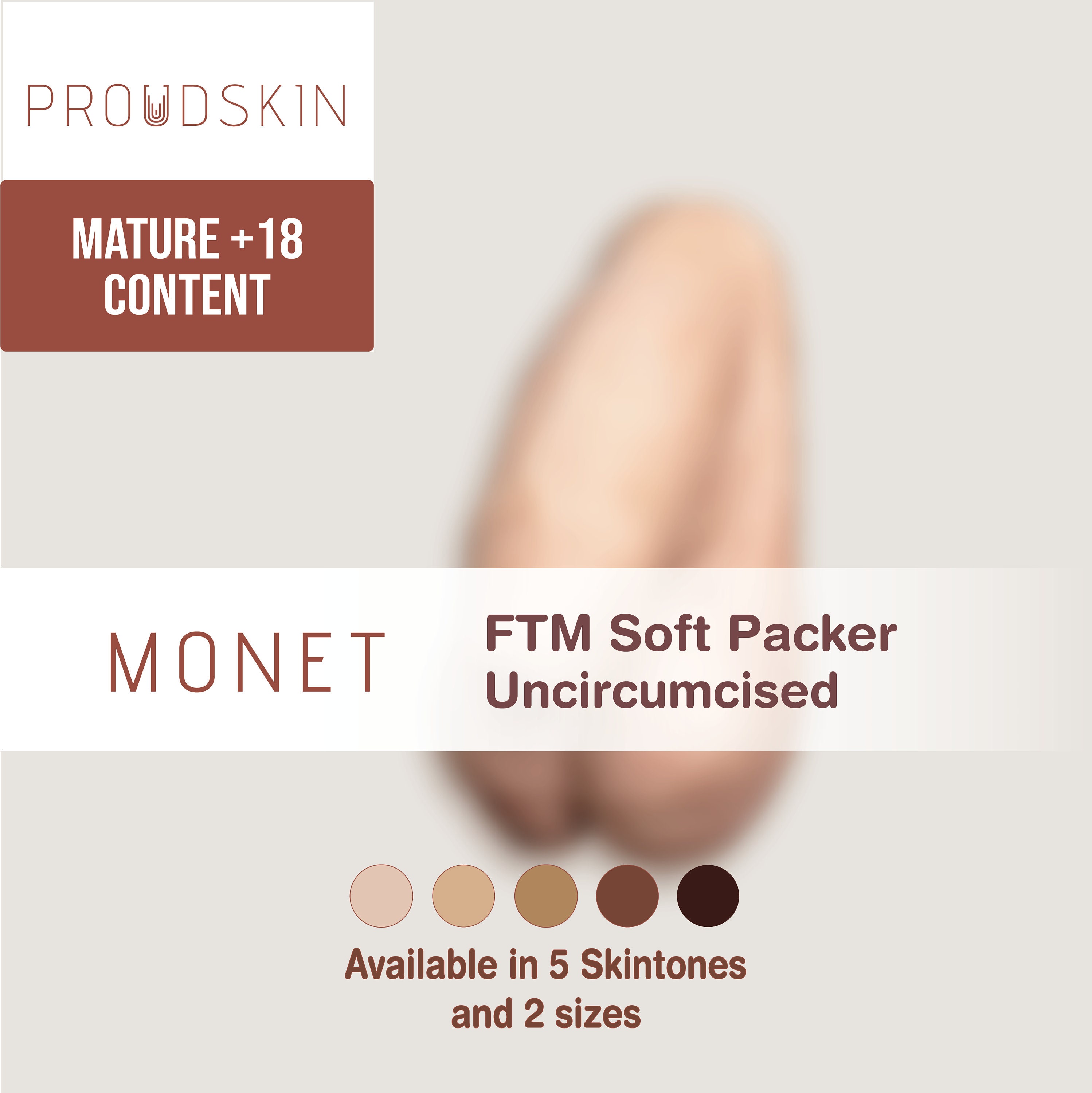 FTM Packer UNCUT for Daily Use PROUDSKIN Soft Packer Monet - Etsy