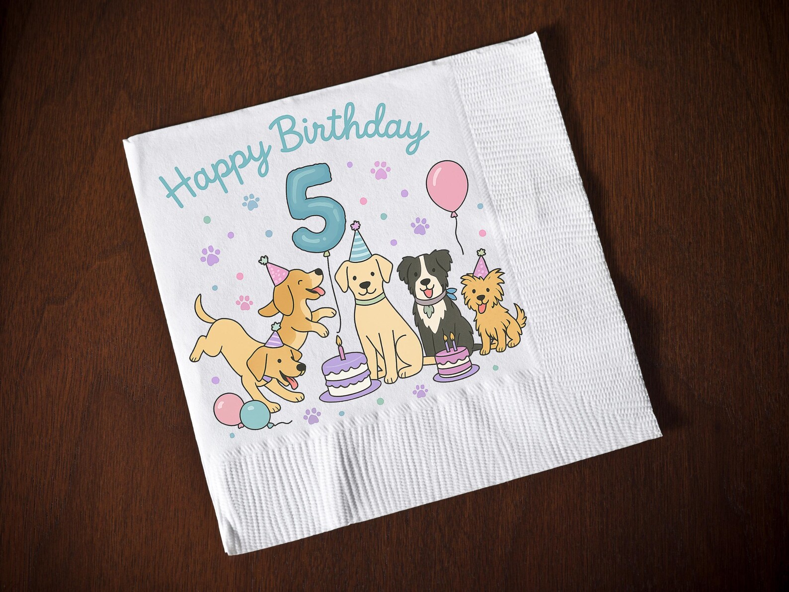 Puppy 5th Birthday PNG: Dog Lover Sublimation Design (digital Download ...