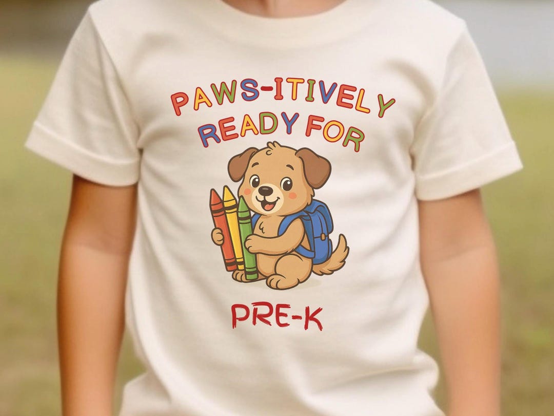 Preschool Back to School Shirt,pawsitively Ready for Pre-k Toddler Tee ...