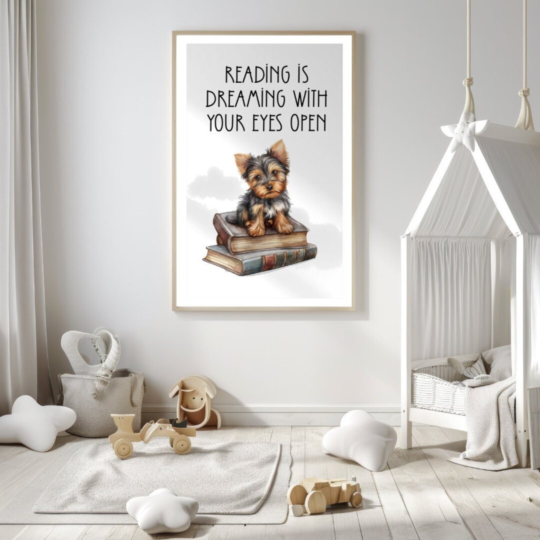 Printable Reading Poster for Classroom,dog Lover Quote,printable Wall ...