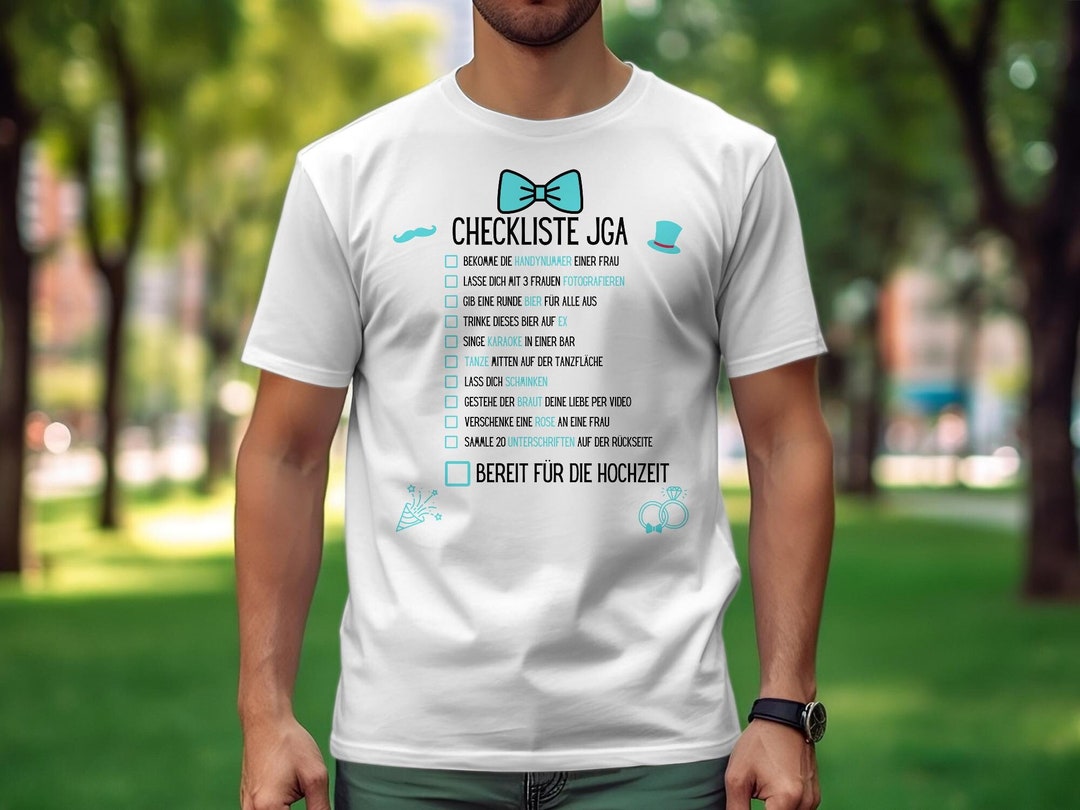Funny Checklist JGA Shirt, Tasks Groom T-shirt, Bachelor Party Funny ...