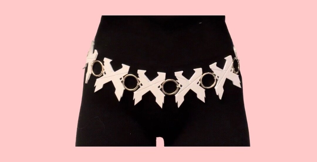 Excision 3d Printed Metal Circle Belt Available in Black, White, Red ...