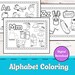 Alphabet Coloring Pages, Preschool Printables, Kindergarten Worksheets ...