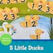 5 Little Ducks Activity Packet | Preschool Counting Song (digital ...
