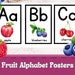Alphabet Flashcards Printable Letter Flashcards Fruit Themed Alphabet ...