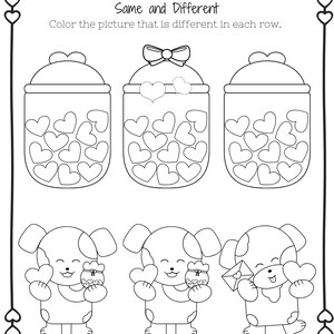 Valentines Activity Packet for Kids | Preschool Valentines Printable ...