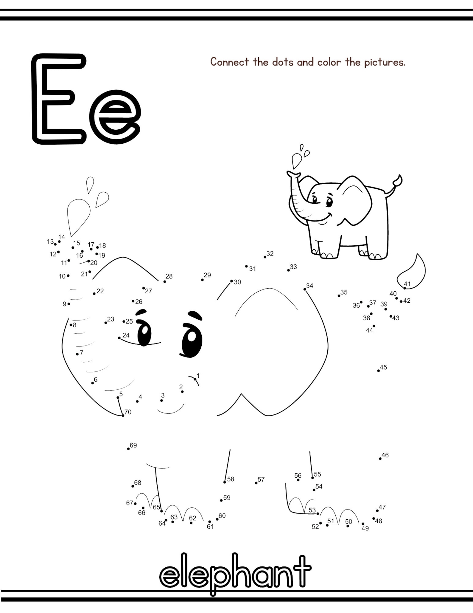 Dot to Dot Alphabet Animal Themed | Dot to Dot for Kids | Dot to Dot ...