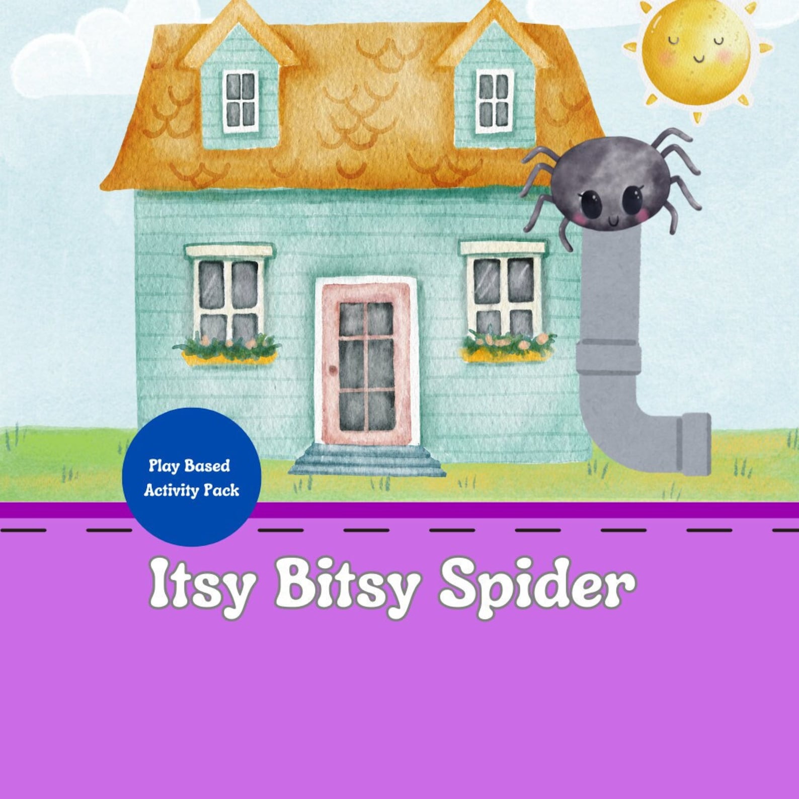 Itsy Bitsy Spider Activity | Nursery Rhyme Busy Book (PDF Download) - Etsy
