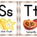Alphabet Flashcards Printable | Letter Flashcards | Fruit Themed ...