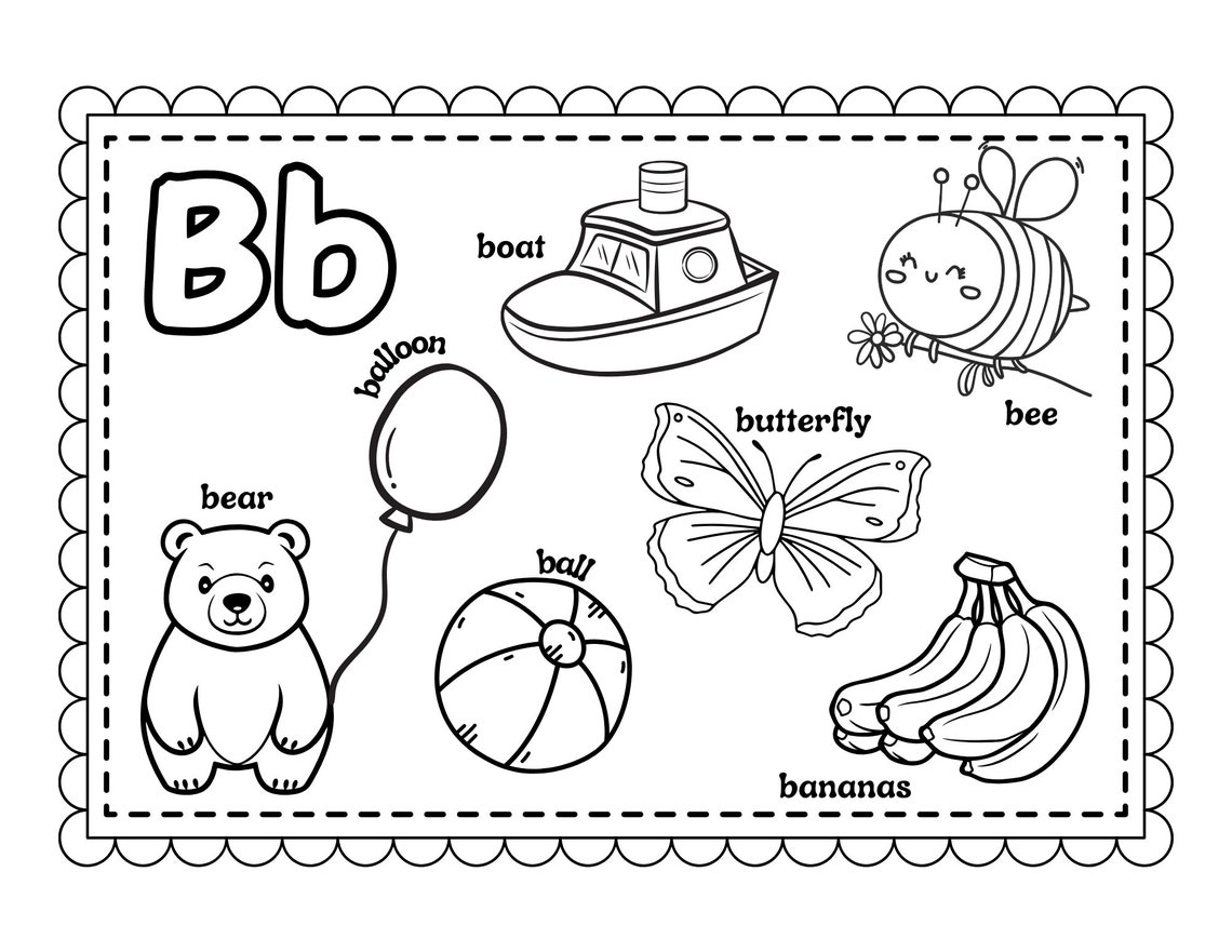 Alphabet Coloring Pages, Preschool Printables, Kindergarten Worksheets ...