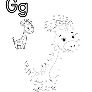 Dot to Dot Alphabet Animal Themed | Dot to Dot for Kids | Dot to Dot ...