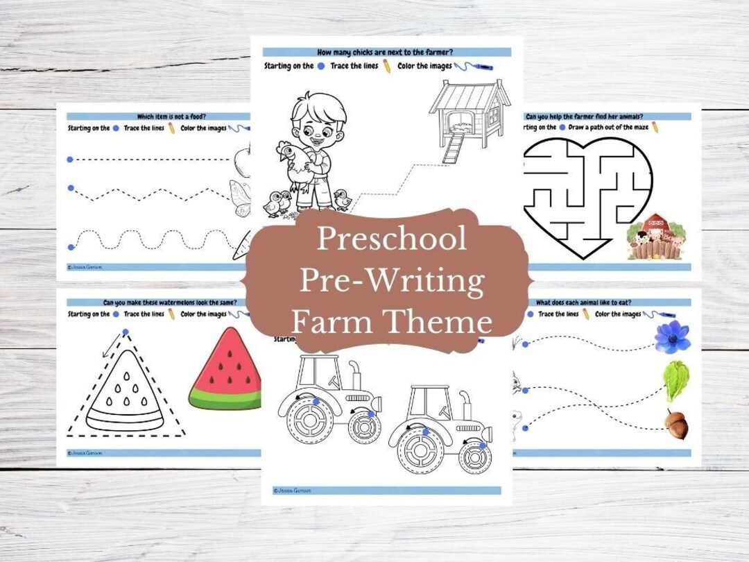 Pre Writing Packet for Preschool Pre Writing Tracing Printable Pre ...