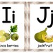 Alphabet Flashcards Printable | Letter Flashcards | Fruit Themed ...