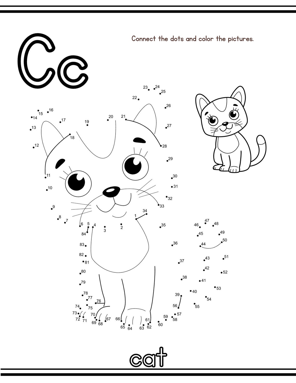 Dot to Dot Alphabet Animal Themed | Dot to Dot for Kids | Dot to Dot ...