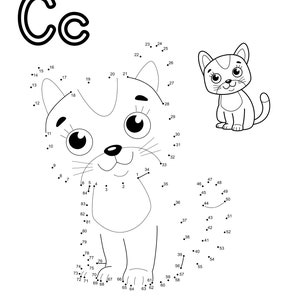 Dot to Dot Alphabet Animal Themed | Dot to Dot for Kids | Dot to Dot ...