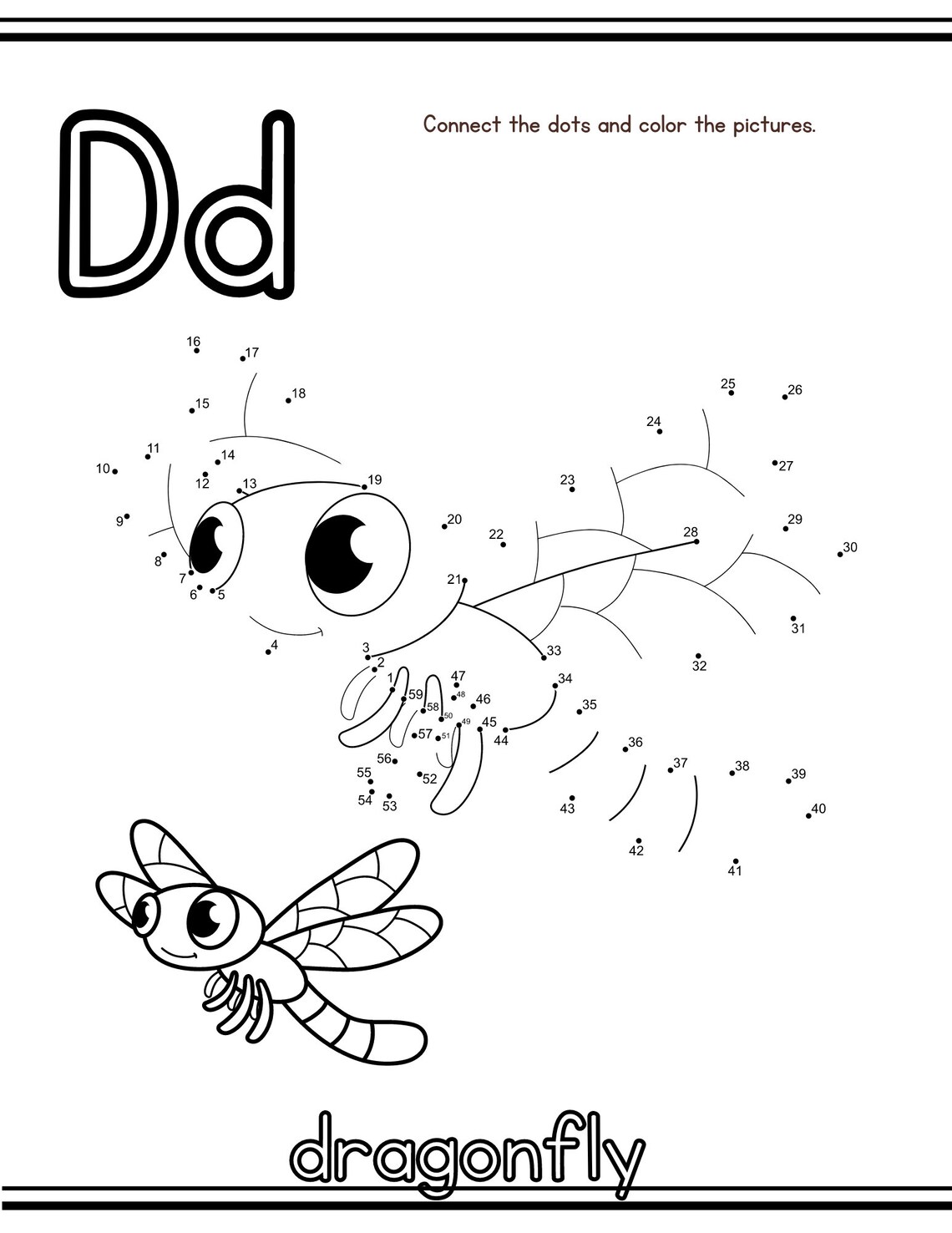 Dot to Dot Alphabet Animal Themed | Dot to Dot for Kids | Dot to Dot ...