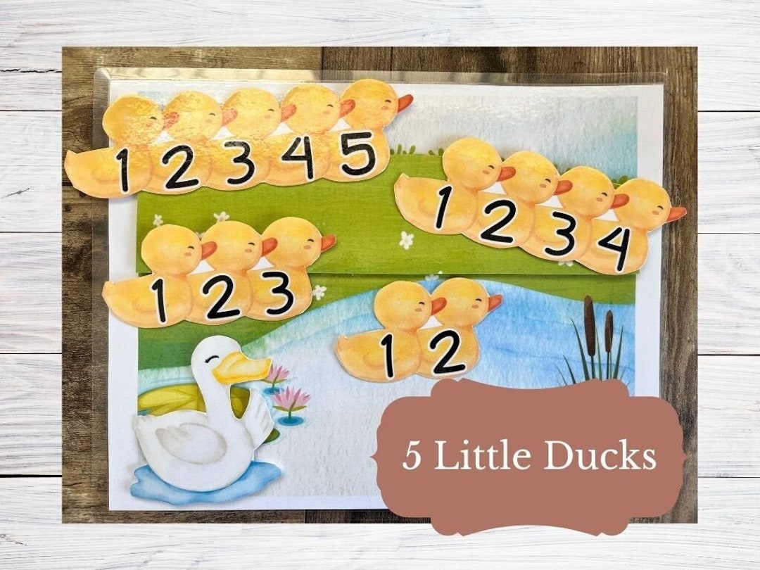 5 Little Ducks Preschool Song Preschool Activity Packet 5 Little Ducks ...