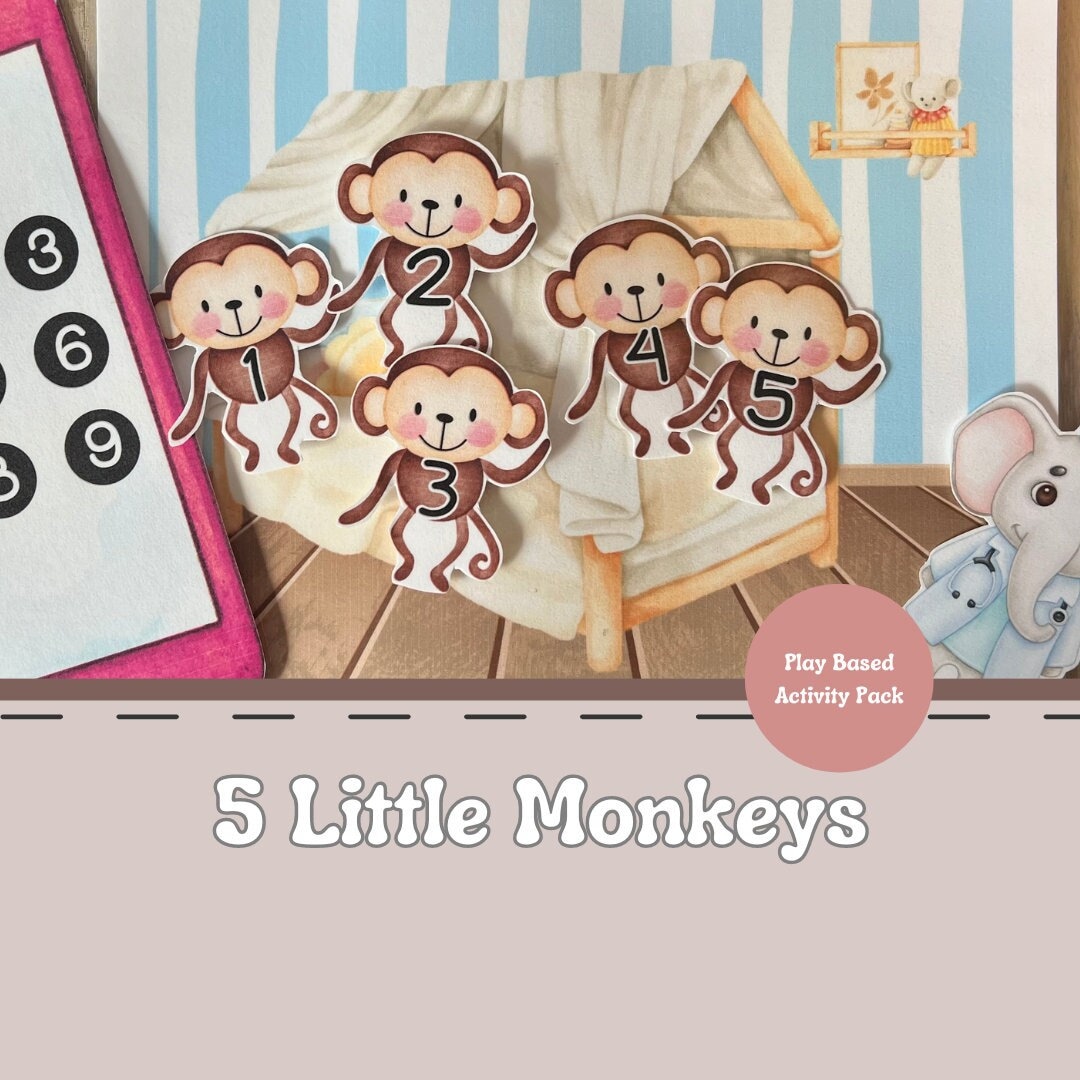 5 Little Monkeys Activities for Toddlers | Literacy Activities for ...