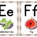 Alphabet Flashcards Printable | Letter Flashcards | Fruit Themed ...