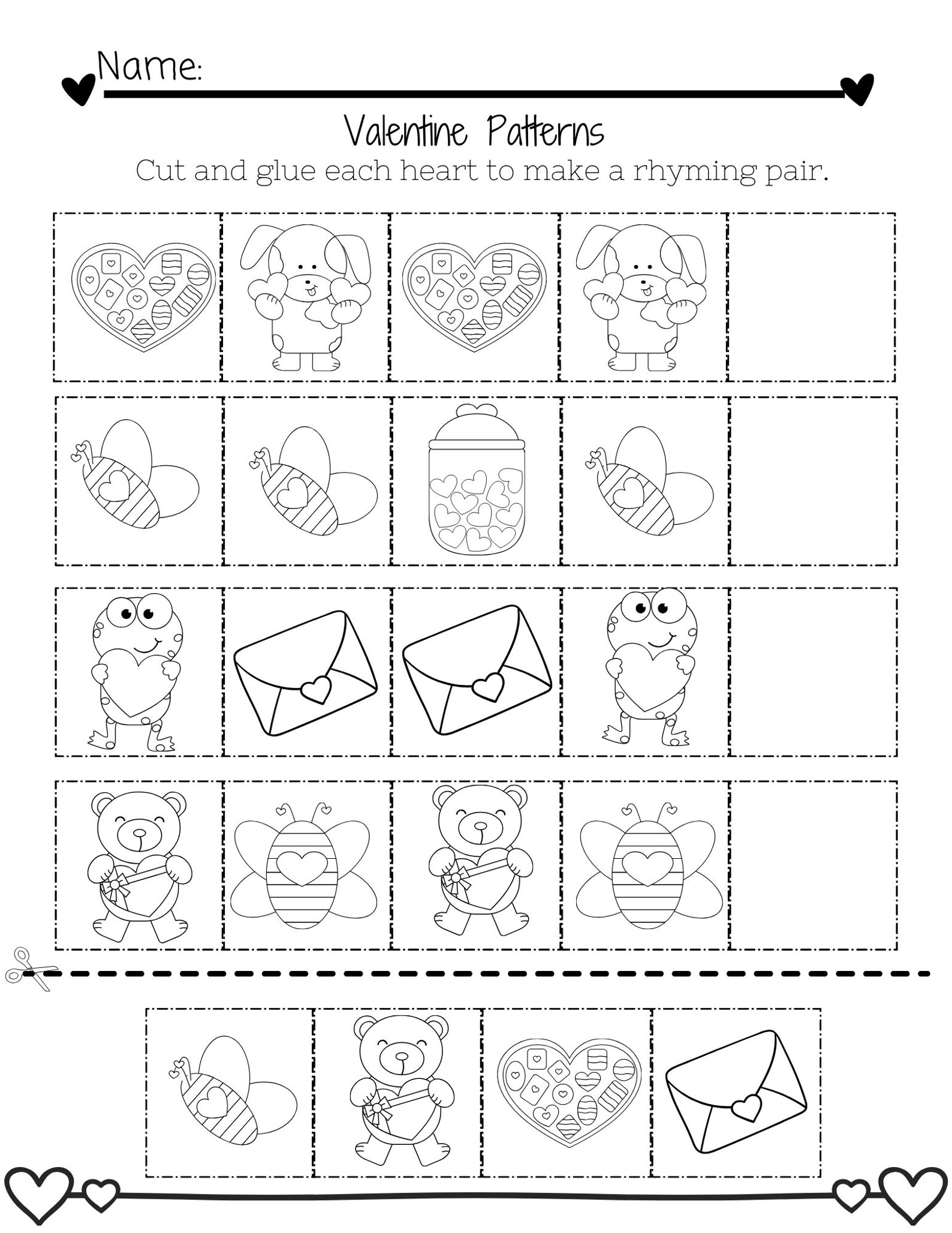 Valentines Activity Packet for Kids | Preschool Valentines Printable ...