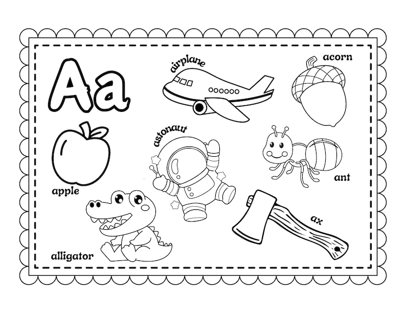 Alphabet Coloring Pages, Preschool Printables, Kindergarten Worksheets ...
