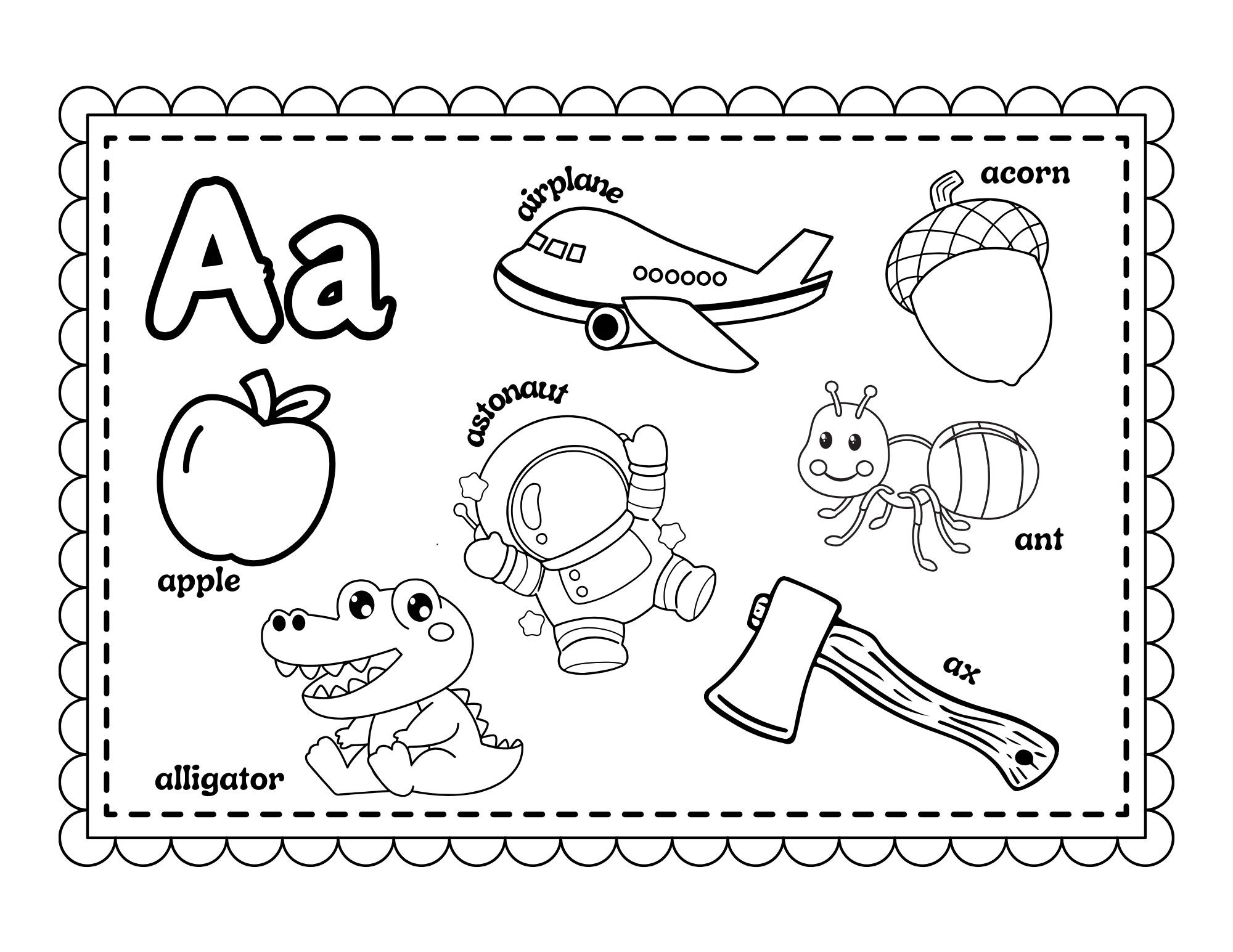 Alphabet Coloring Pages, Preschool Printables, Kindergarten Worksheets ...