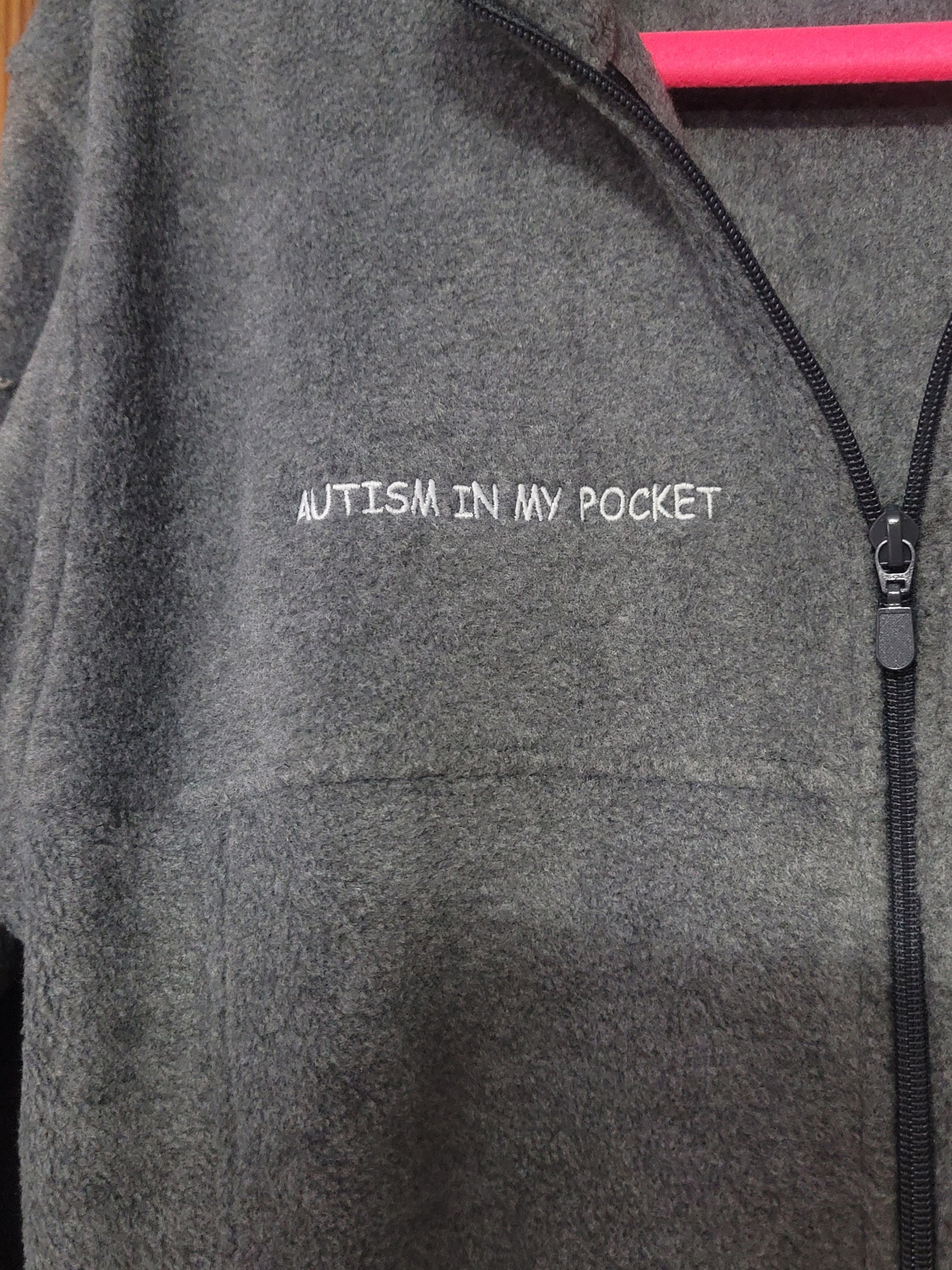 Fleece Jacket Zip Up. Giraffe Autism Awareness - Etsy